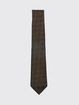 Emporio Armani Jacquard Silk Tie - Brown