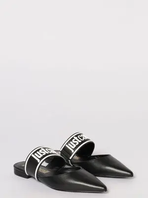 Just Cavalli Leather Mules