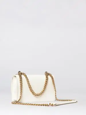 Just Cavalli Grained Synthetic Leather Bag With Scarf - White