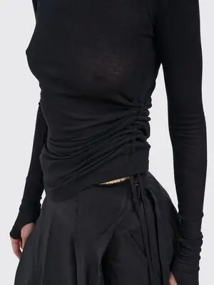 Isabel Benenato Cotton Blend Top