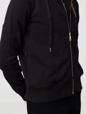 Versace Cotton Logo Zip-up Hoodie