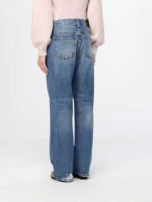 Khaite High-waisted Wide Leg Jeans In Cotton