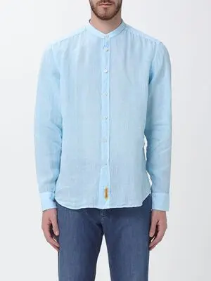 B.D.BAGGIES Basic Cotton Shirt Gnawed Blue