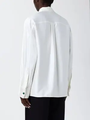 Bottega Veneta Satin Shirt With Pussy-bow Collar