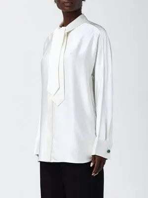 Bottega Veneta Satin Shirt With Pussy-bow Collar