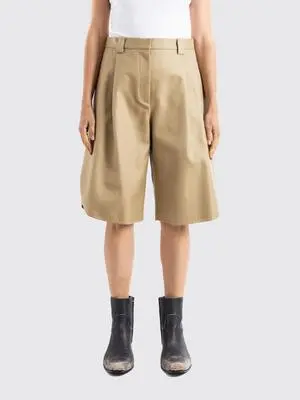 Balenciaga Mid-rise Cotton Bermuda Shorts With Concealed Closure - Brown