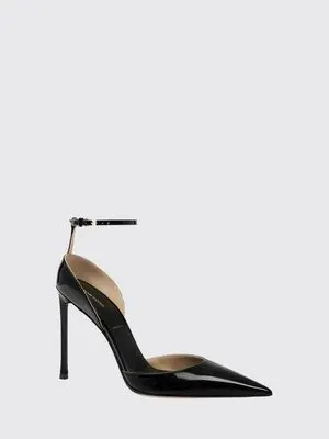 TOM FORD Vertigo Patent Leather Stiletto Pumps With Ankle Strap - Black