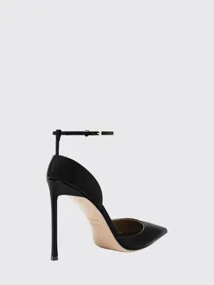 TOM FORD Vertigo Patent Leather Stiletto Pumps With Ankle Strap - Black