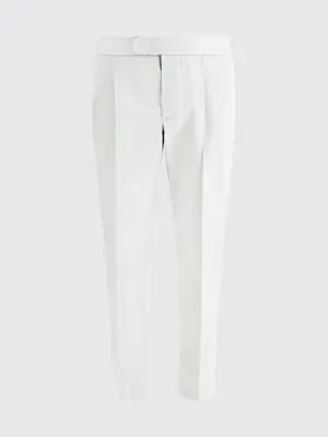 Brioni Cotton And Linen Tailored Trousers