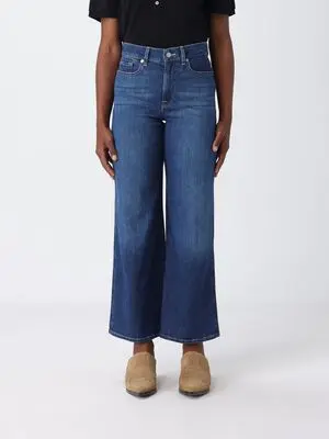 7 For All Mankind Wide Leg Stretch Jeans - Denim