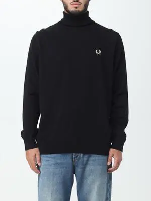 Fred Perry High Neck Jumper - Black