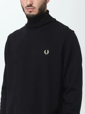 Fred Perry High Neck Jumper - Black