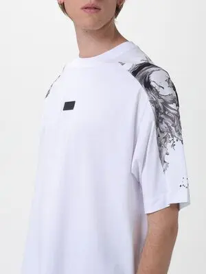 Versace Oversized Cotton T-shirt With Baroque Print