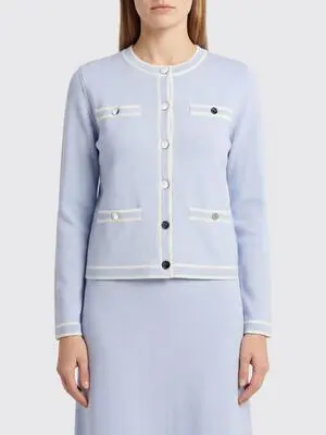 Tory Burch Wool Cardigan With Contrasting Trim