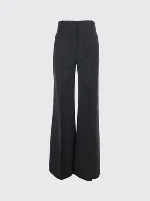 Victoria Beckham High-waisted Flared Tailored Pants In Wool Flannel