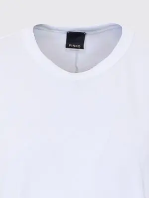 Pinko Cotton T-shirt Dress - White