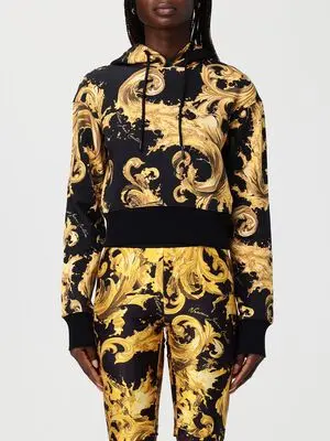 Versace Baroque Print Cotton Hoodie