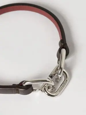 FERRAGAMO Gancini Leather Bracelet