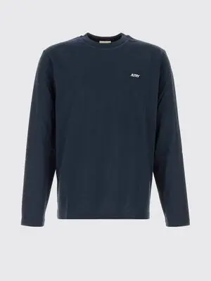 AUTRY Cotton T-shirt With Logo - Blue