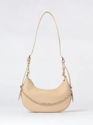 Patrizia Pepe Grained Leather Bag - Natural
