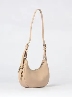 Patrizia Pepe Grained Leather Halfmoon Shoulder Bag