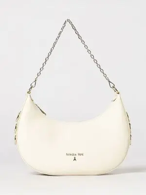 Patrizia Pepe Grained Leather Bag - White
