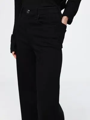 RAG&BONE High-waisted Five-pocket Wide-leg Jeans In Cotton Denim