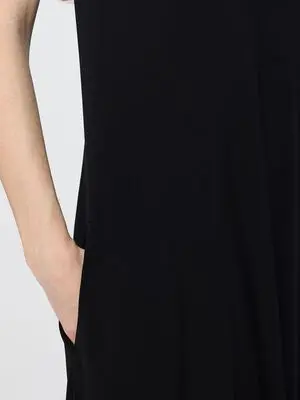 Max Mara Long Off-the-shoulder Tunic In Viscose Jersey - Black