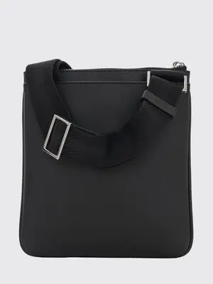 BOSS Rectangular Leather Crossbody Bag With Contrast Logo And Zip Closure