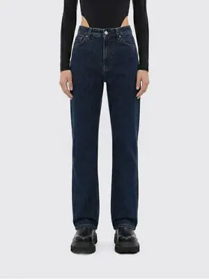 TOTEME Straight Cotton Denim Jeans - Indigo