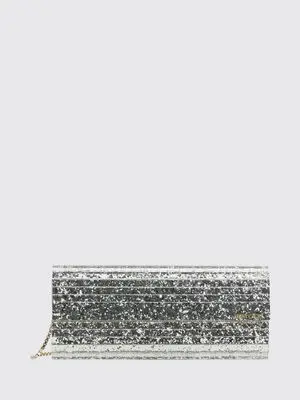 JIMMY CHOO Sweetie Glitter Resin Clutch With Removable Chain Strap - Champagne