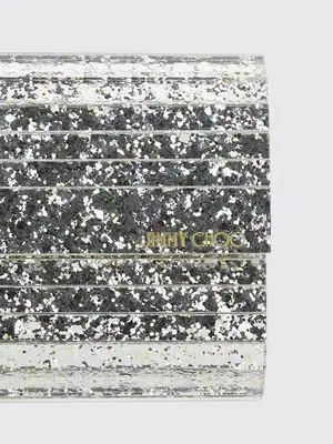 JIMMY CHOO Sweetie Glitter Resin Clutch With Removable Chain Strap
