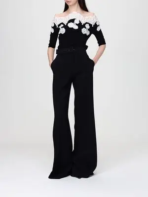 Ermanno Scervino Flare Trousers In Crêpe