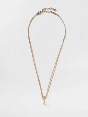 FERRAGAMO Brass Necklace With Gancini Pendant - Brown