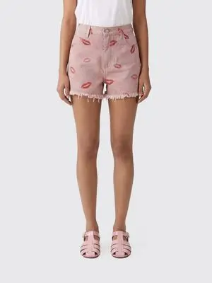 Isabel Marant Étoile Printed Denim Shorts - Pink