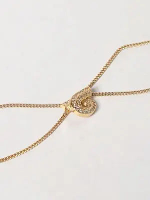 FERRAGAMO Gold-finish Brass Necklace With Crystal Embellishments