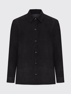 SALVATORE SANTORO Suede Shirt Jacket - Black