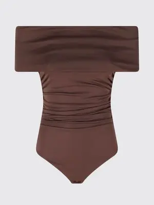 DES_PHEMMES Draped Off-the-shoulder Evening Top