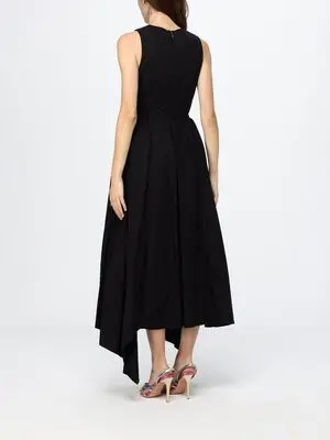 MSGM Asymmetric Off-the-shoulder Midi Dress