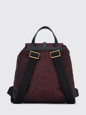Pinko Medium Animal Print Nylon Backpack
