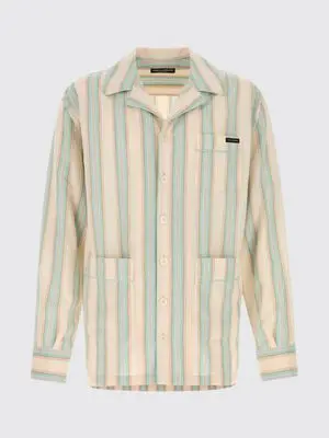 Dolce & Gabbana Relaxed Fit Silk Blend Shirt With French Collar
