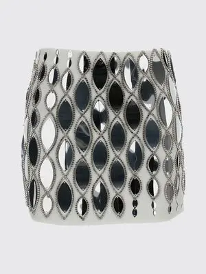 DES_PHEMMES Embellished Crêpe Pencil Mini Skirt