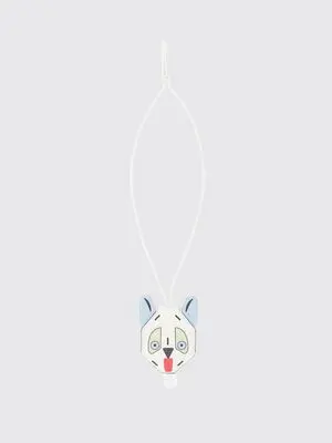 Loewe Futurist Cat Calfskin Keychain - White
