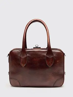 GOLDEN GOOSE Vita Floral Aged Leather Handbag