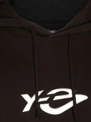 Y3 Cotton Hoodie With Drawstring And Kangaroo Pocket