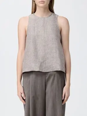 Emporio Armani Sleeveless Linen Top