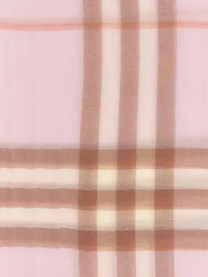 Burberry Wool Check Pattern Scarf