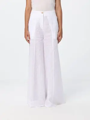 SEMICOUTURE Wide Leg Trousers - White