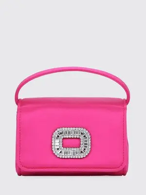 ROGER VIVIER Pilgrim Satin Bag With Jewel Buckle