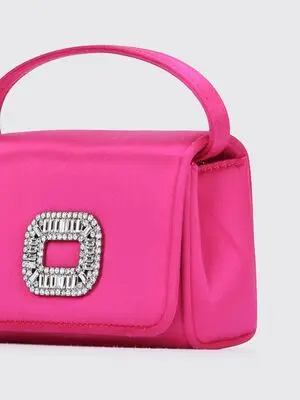 ROGER VIVIER Pilgrim Satin Bag With Jewel Buckle